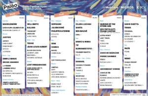 Programme Paléo 2025 - ZIKEO – Actu musique et culture