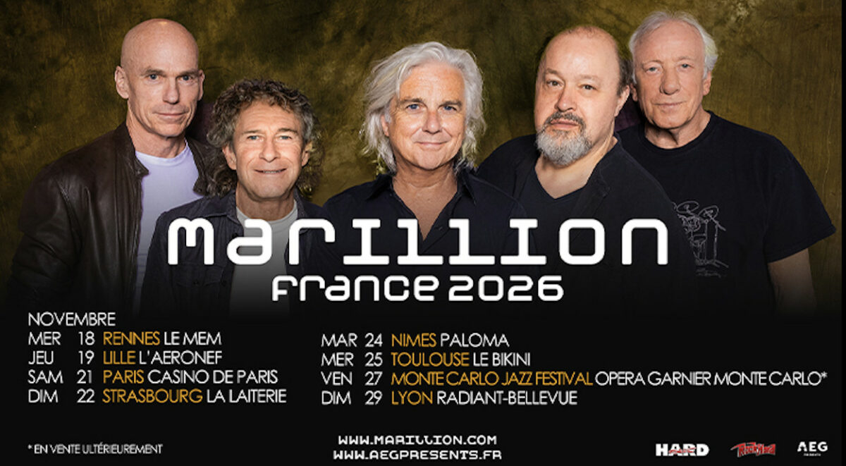 Marillion de retour en France avec une série de concerts en 2026 ...
